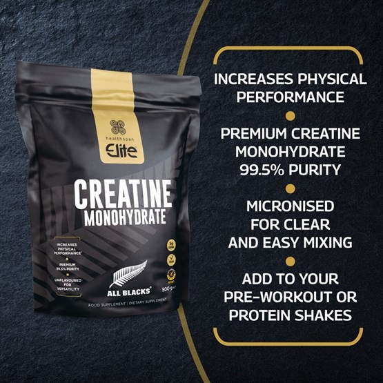 Elite All Blacks Creatine Monohydrate